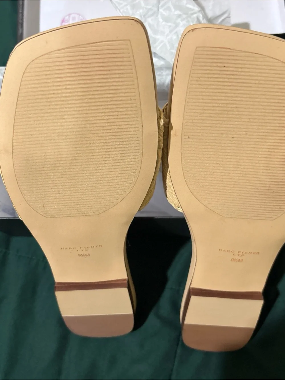 Marc Fisher | Shoes | Marc Fisher Murphy Flat Sandal Womens 95 M Light ...